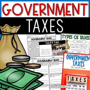 Taxes Activities for Elementary | Government Activities | Social ...