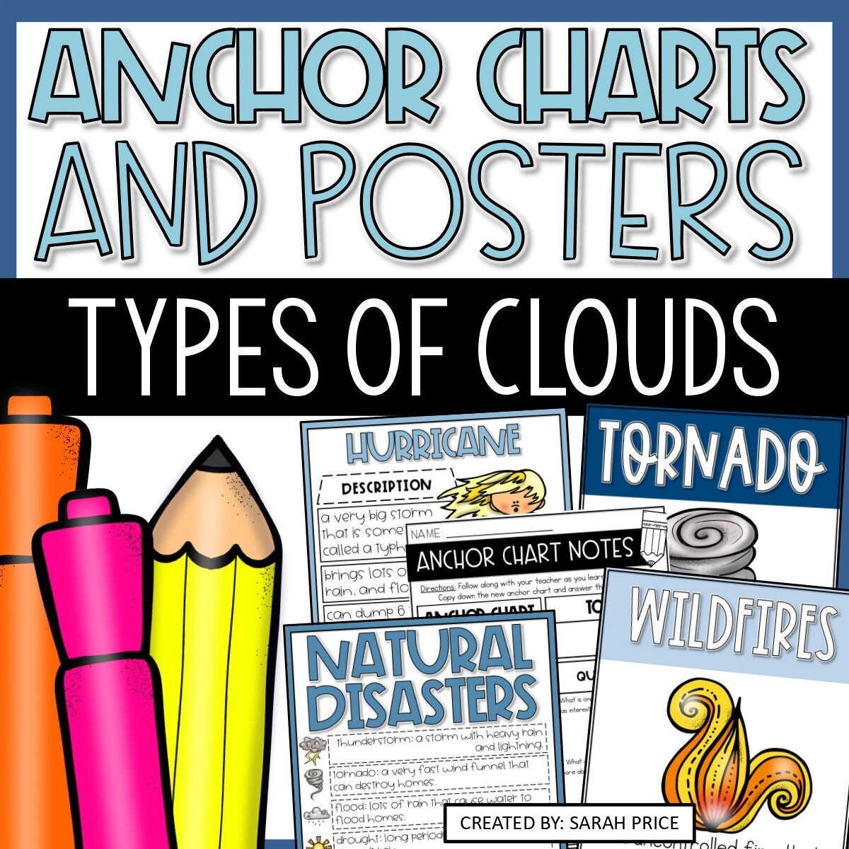 Types of Clouds Science Anchor Charts and Science Posters - Etsy