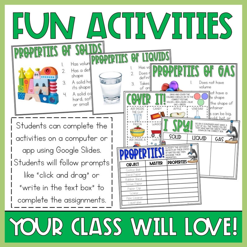 States of Matter Experiments | States of Matter Digital Science ...