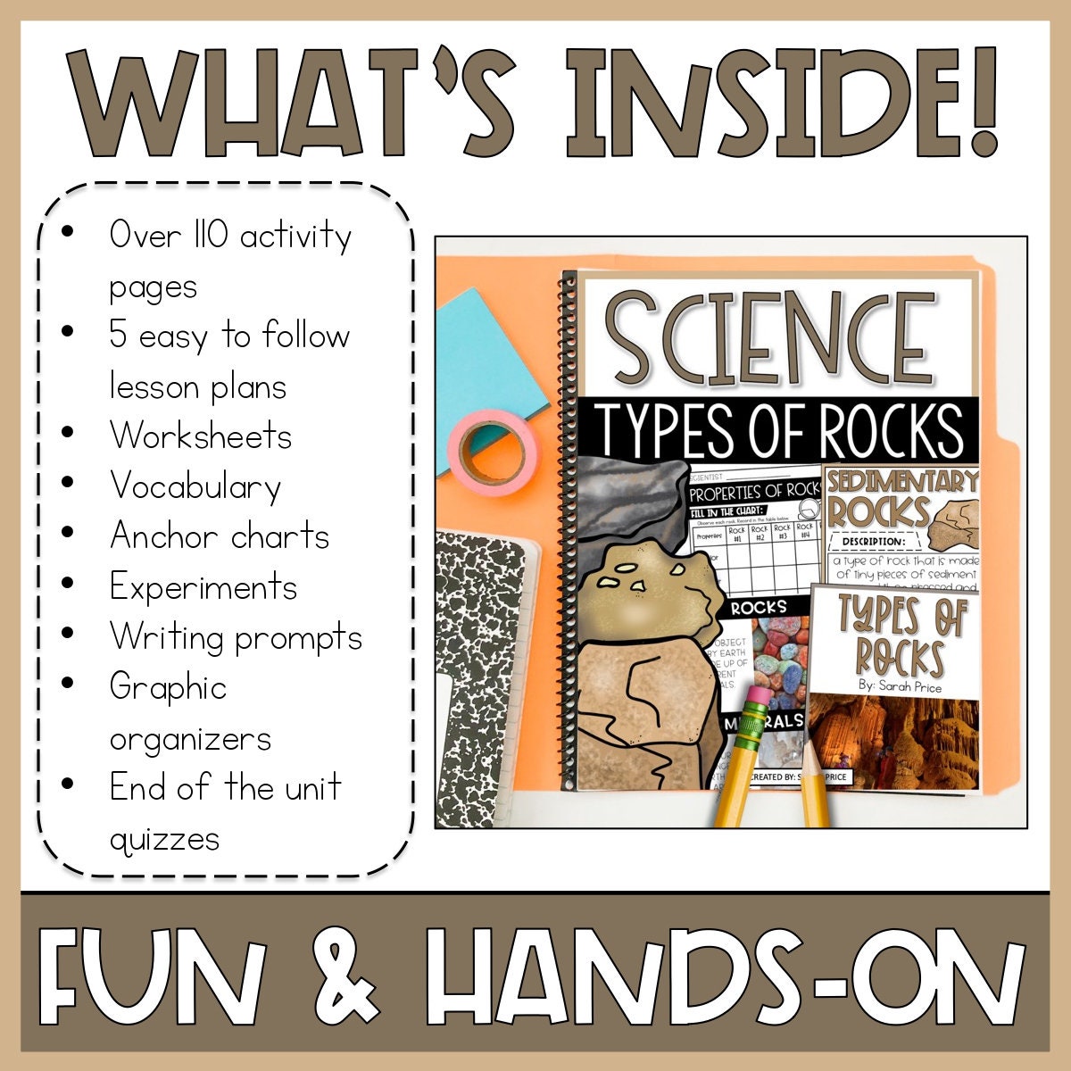 Earth Science Unit | Types of Rocks and Minerals Activities | 2nd and ...