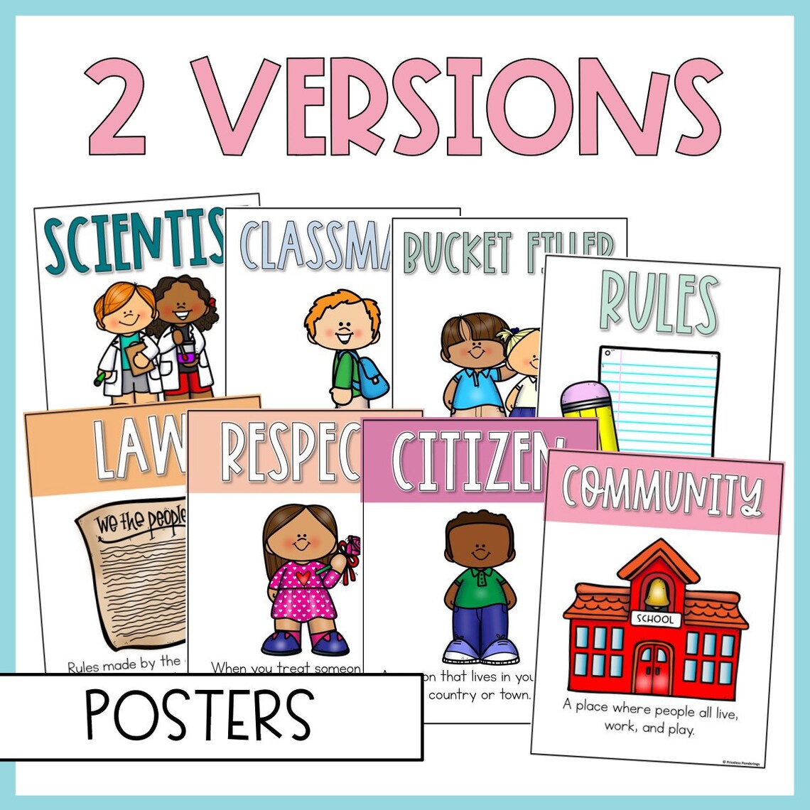 Back to School Anchor Charts and Classroom Rules Posters - Etsy