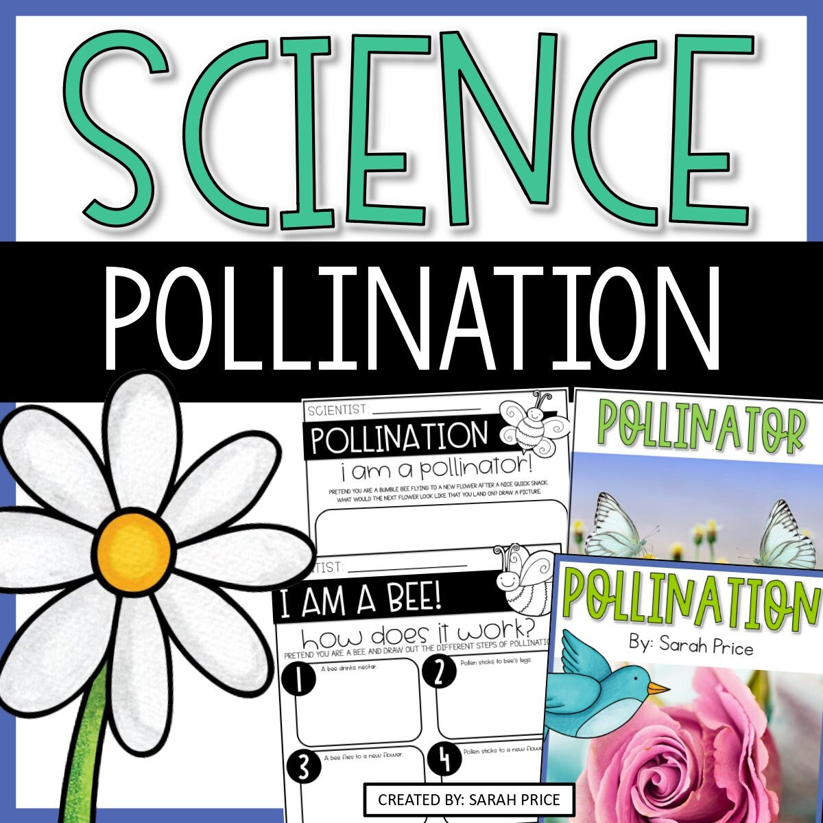 3rd Grade Science Plants Unit Parts of a Flower and Pollination - Etsy