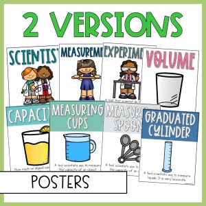 Measuring Capacity and Liquid Volume Activities and Worksheets - Etsy