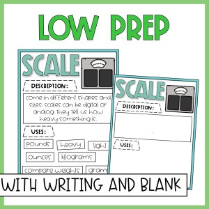 Measurement Activities Measuring Mass and Weight Anchor Charts and ...