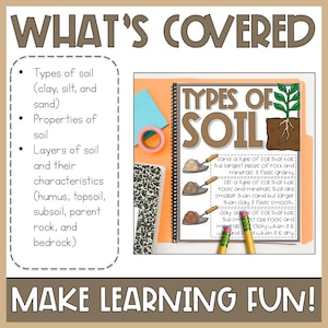 2nd and 3rd Grade Earth Science Worksheets - Types of Soil Activities ...