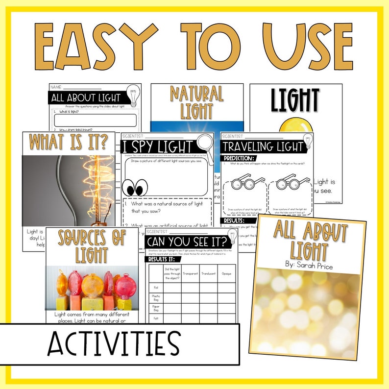 2nd Grade Science Light Energy Science Experiments Science Interactive ...