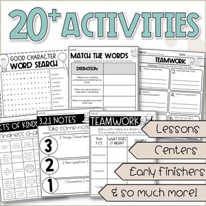 Character Education, Good Citizenship and Social Skills Worksheets ...