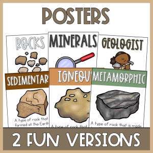 Earth Science Unit | Types of Rocks and Minerals Activities | 2nd and ...