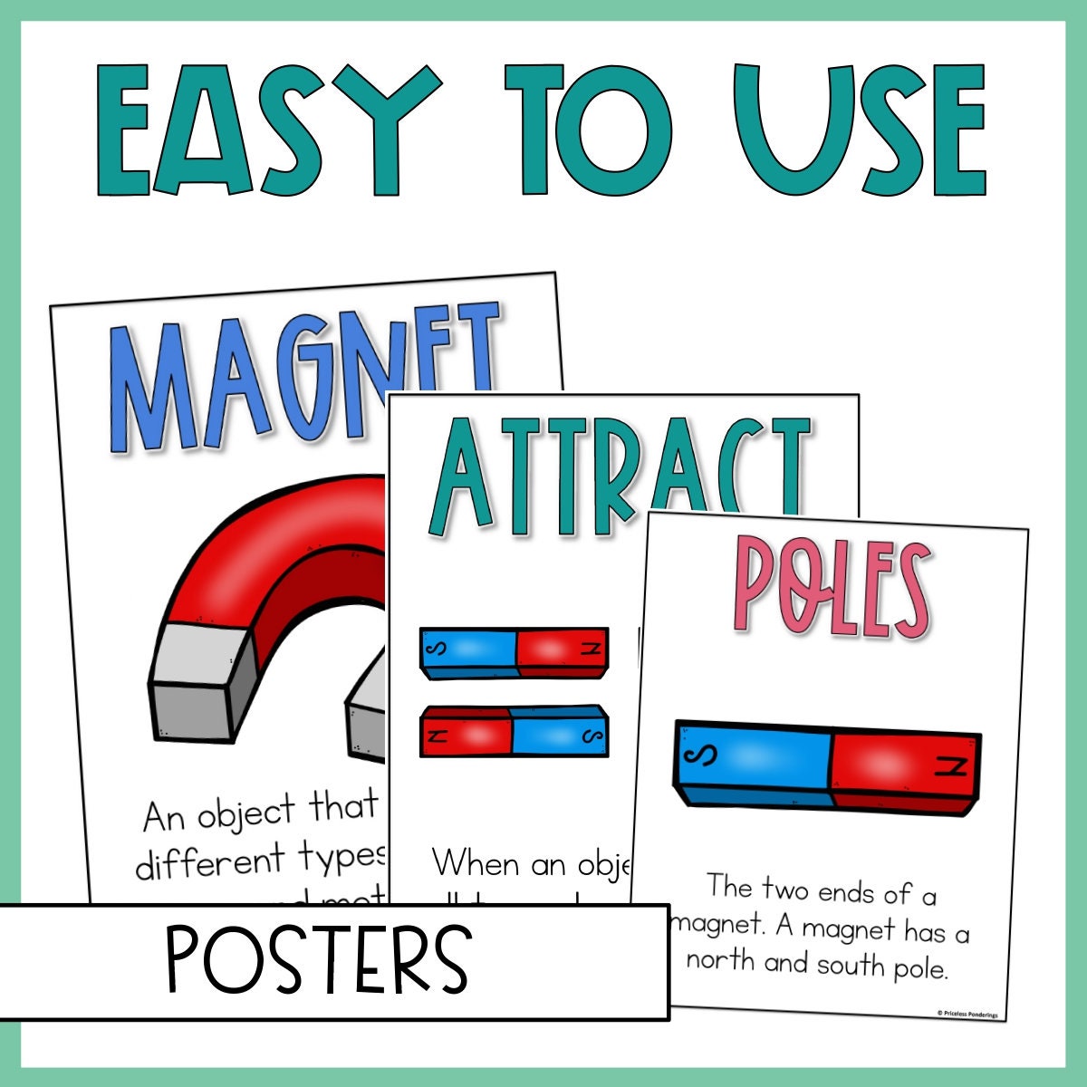 2nd & 3rd Grade Science Magnets Unit - Magnetism Activities, Science ...
