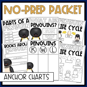 2nd 3rd Grade Penguin Activities - January Science, Math & Literacy ...