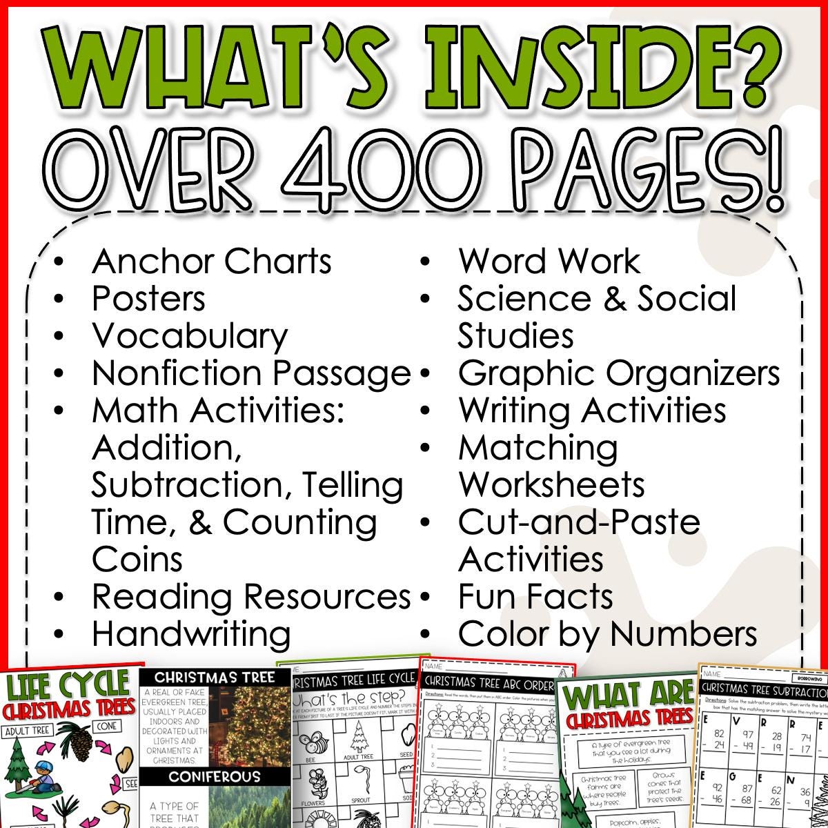 December Worksheets for Kids | Math, Science, Social Studies, & ELA ...