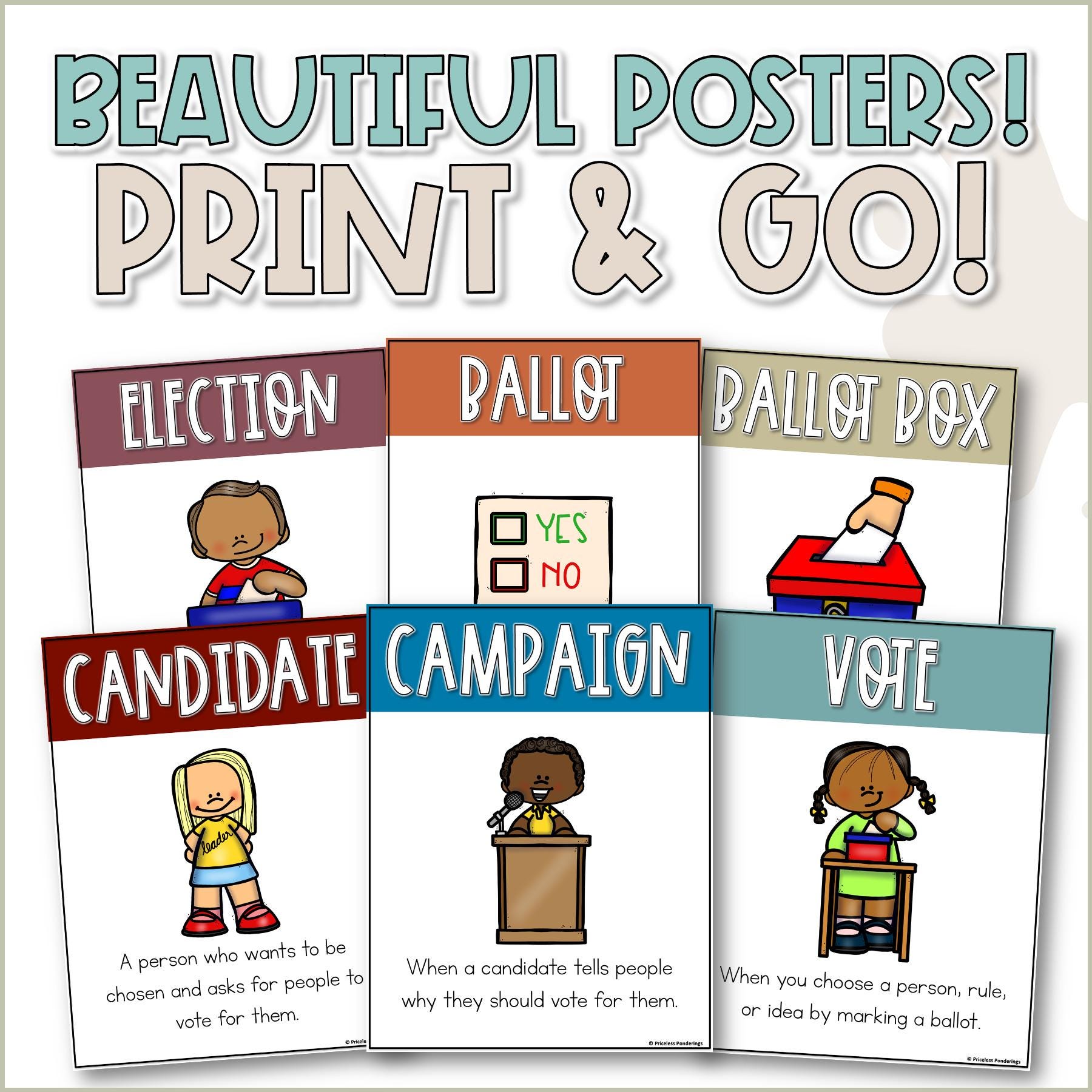 Classroom Mock Election Activities | Student Government | 2nd - 4th ...