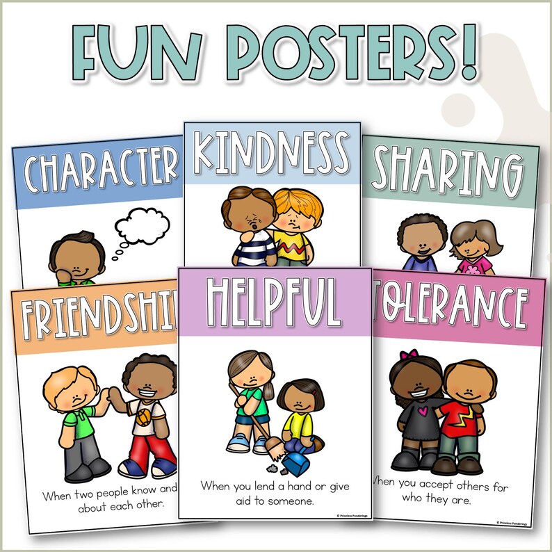 Character Education, Good Citizenship and Social Skills Worksheets ...