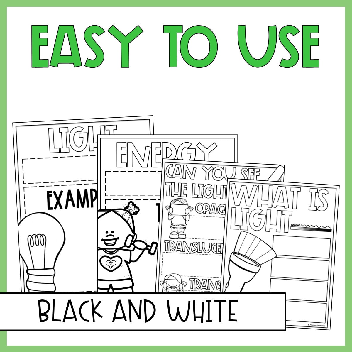 2nd Grade Science Light Energy Anchor Charts and Science Posters - Etsy