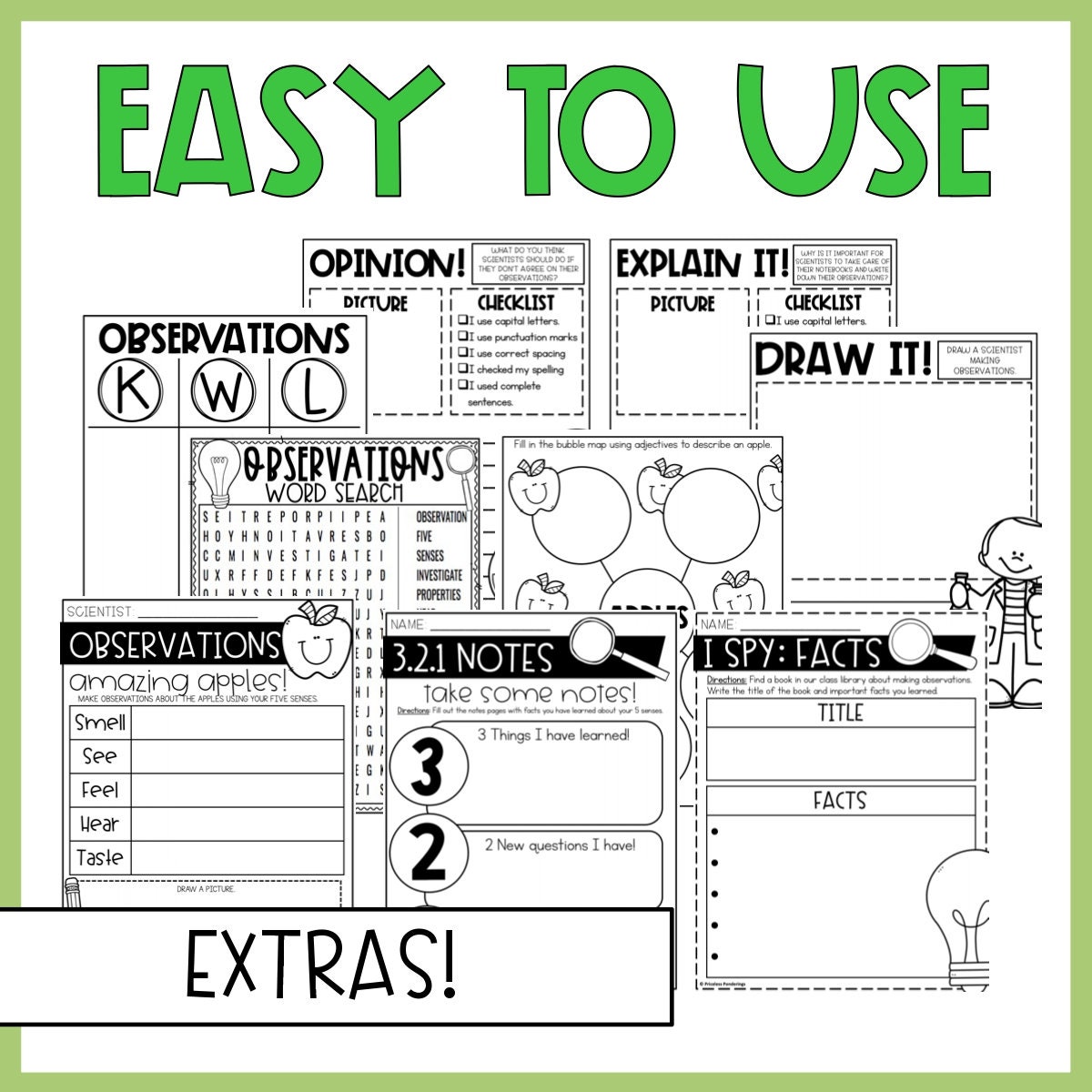 Five Senses Activities | Science Observations | 5 Senses Activities ...