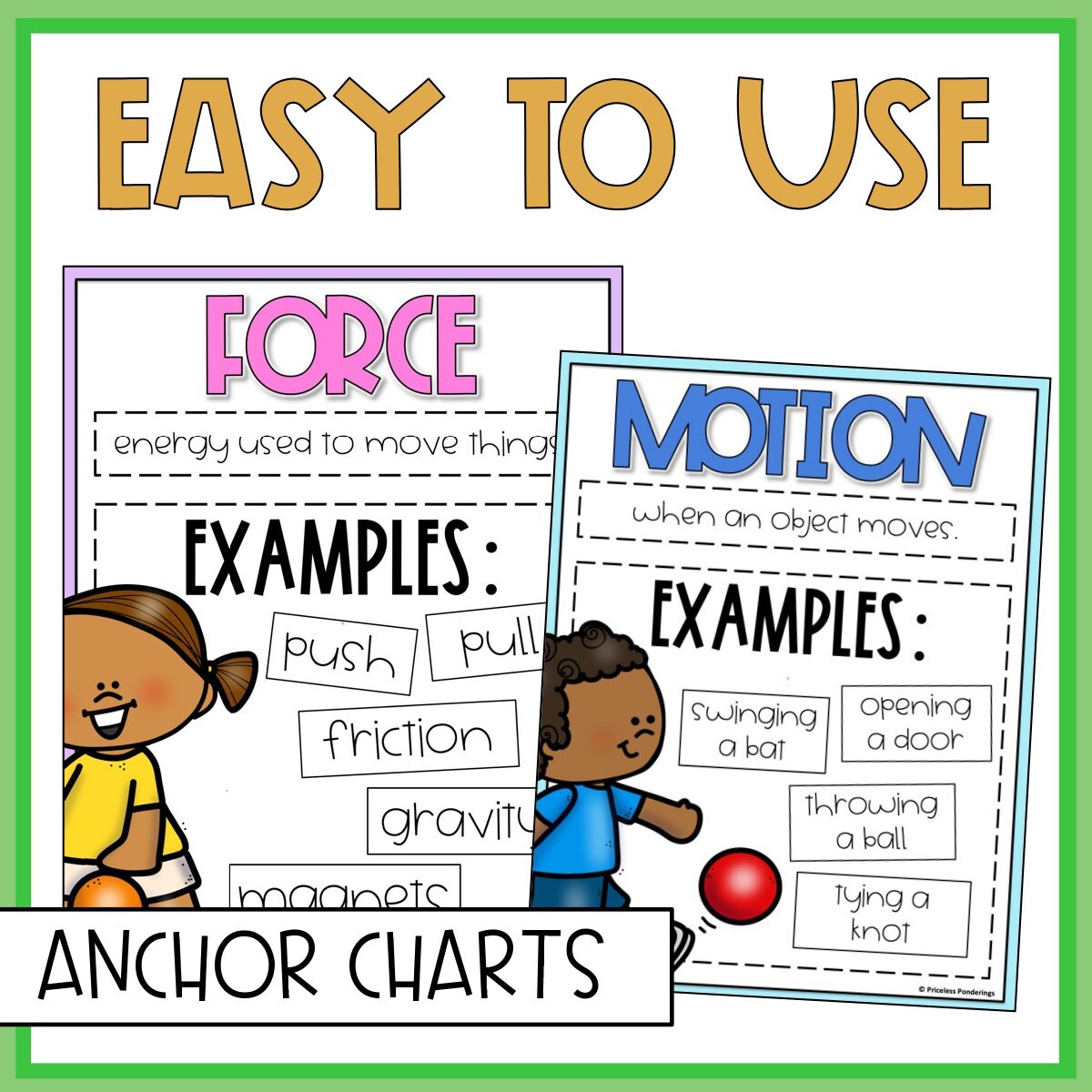 Force and Motion 2nd & 3rd Grade Science Unit Plans: Force and Motion ...