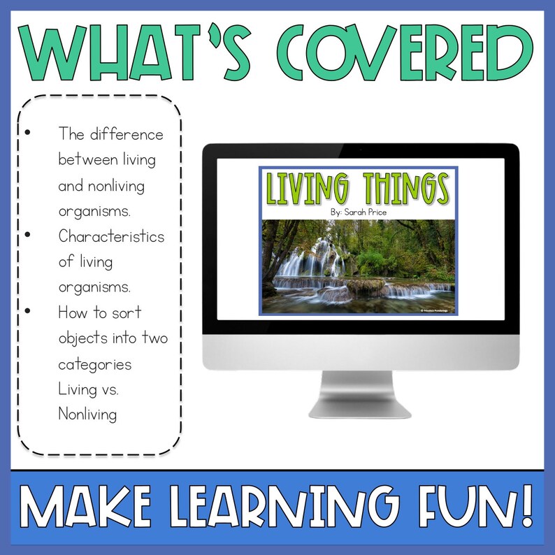 Living and Nonliving Things Digital Activities - Etsy