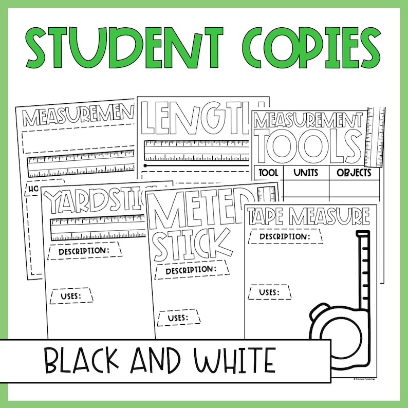 Measurement Length Anchor Charts and Nonstandard and Standard Posters ...