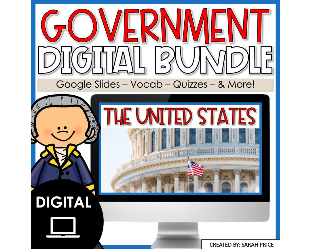 Digital Government Curriculum Bundle | Branches of Government, Taxes ...