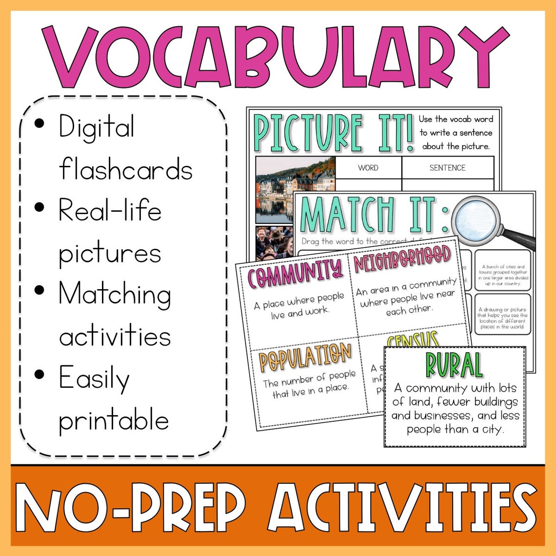 Types of Communities Digital Activities - 2nd 3rd Grade Geography ...