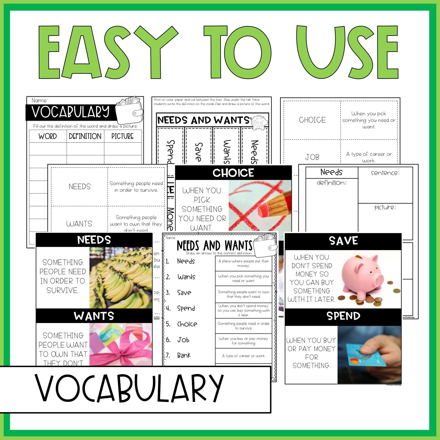 Needs and Wants Activities - 1st, 2nd & 3rd Grade Economics Lessons and ...