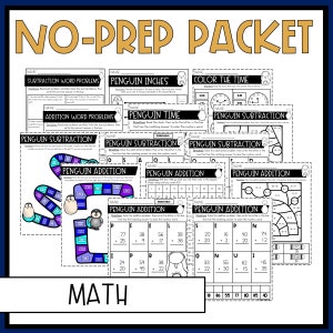 2nd 3rd Grade Penguin Activities - January Science, Math & Literacy ...