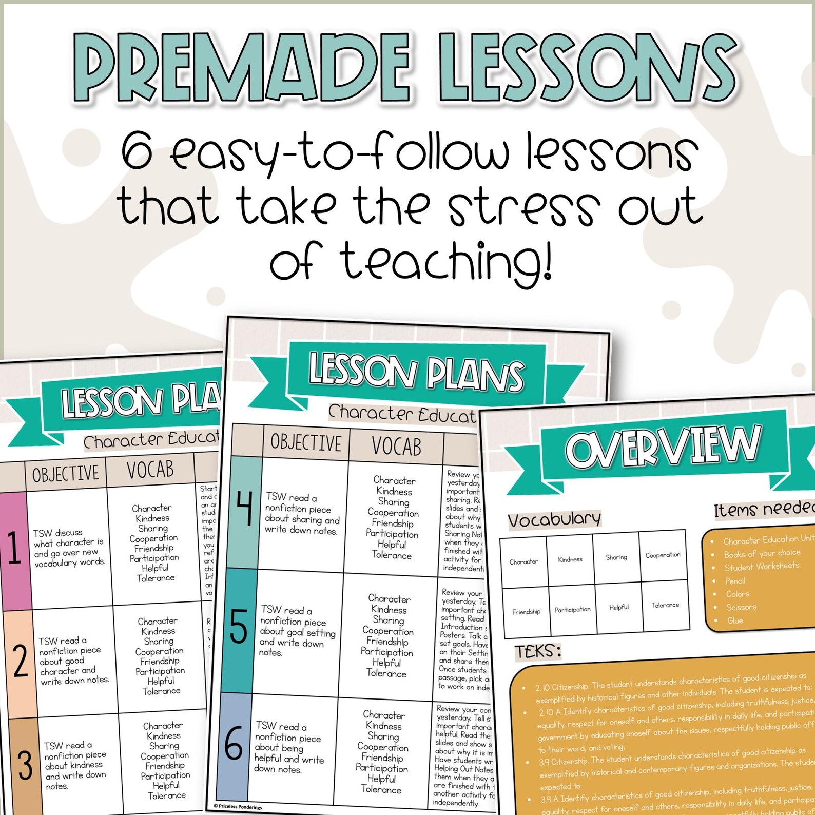 Character Education, Good Citizenship and Social Skills Worksheets ...