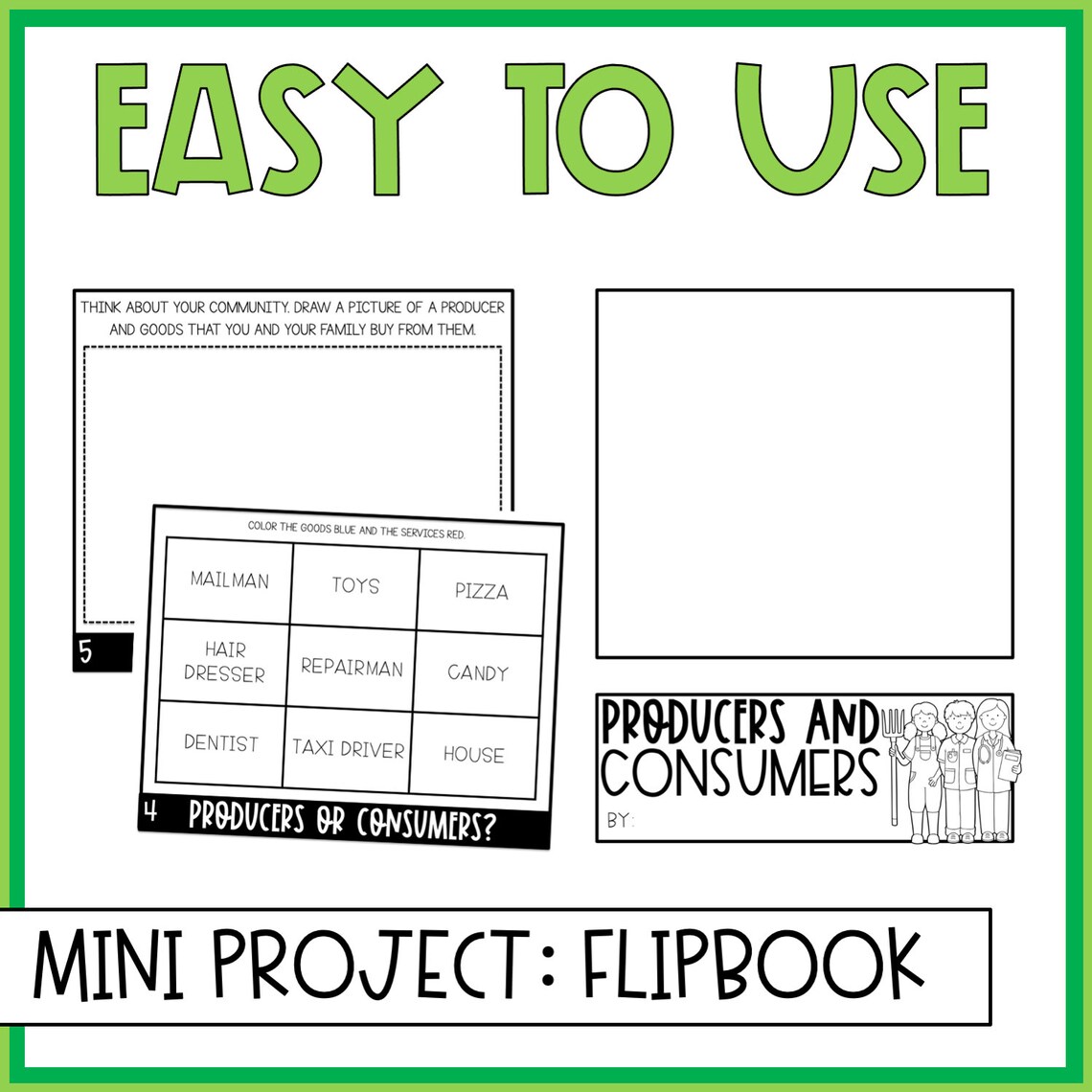 2nd Grade Economics Lessons - Producers Consumers Activities ...