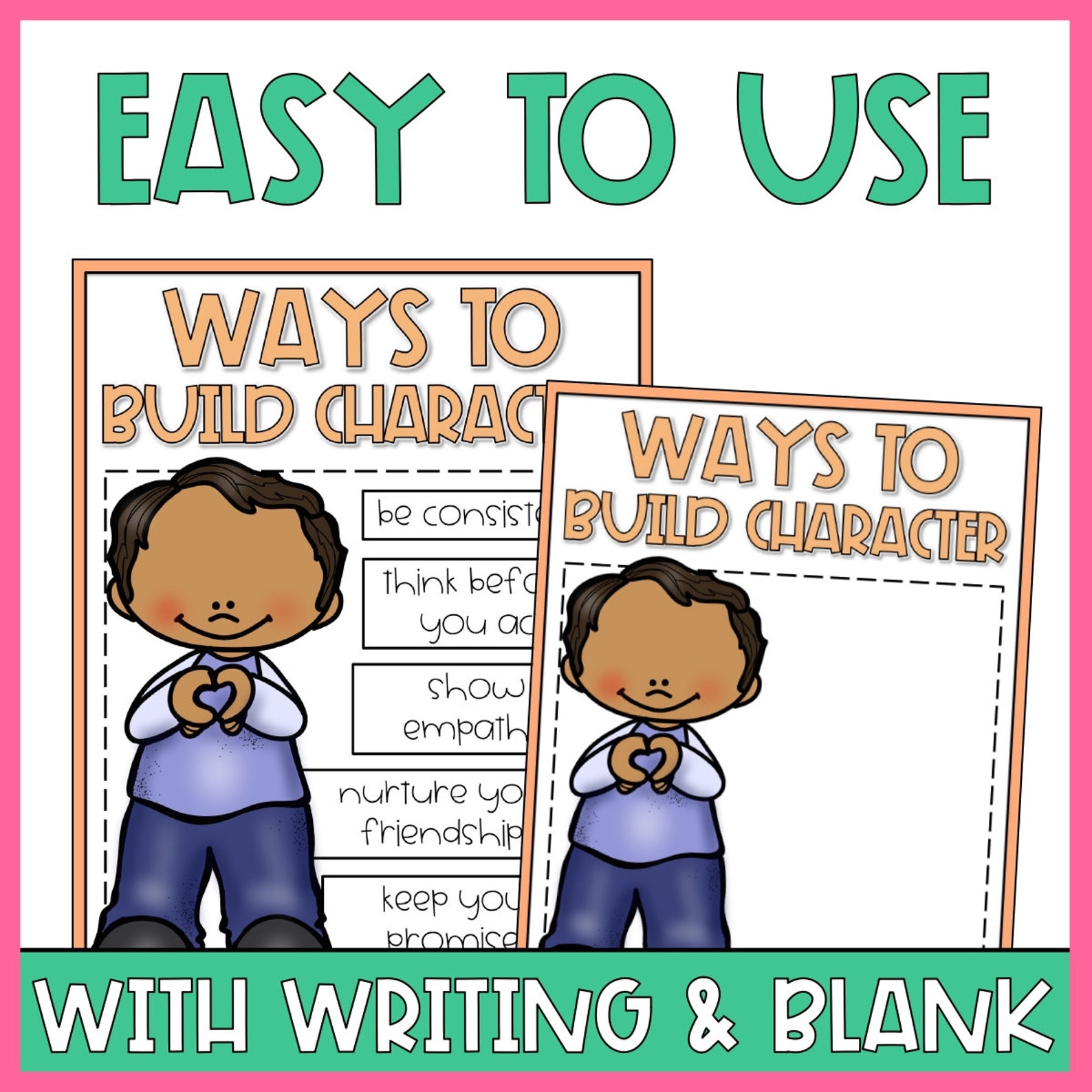 Character Education, Good Citizenship and Social Skills Anchor Charts ...