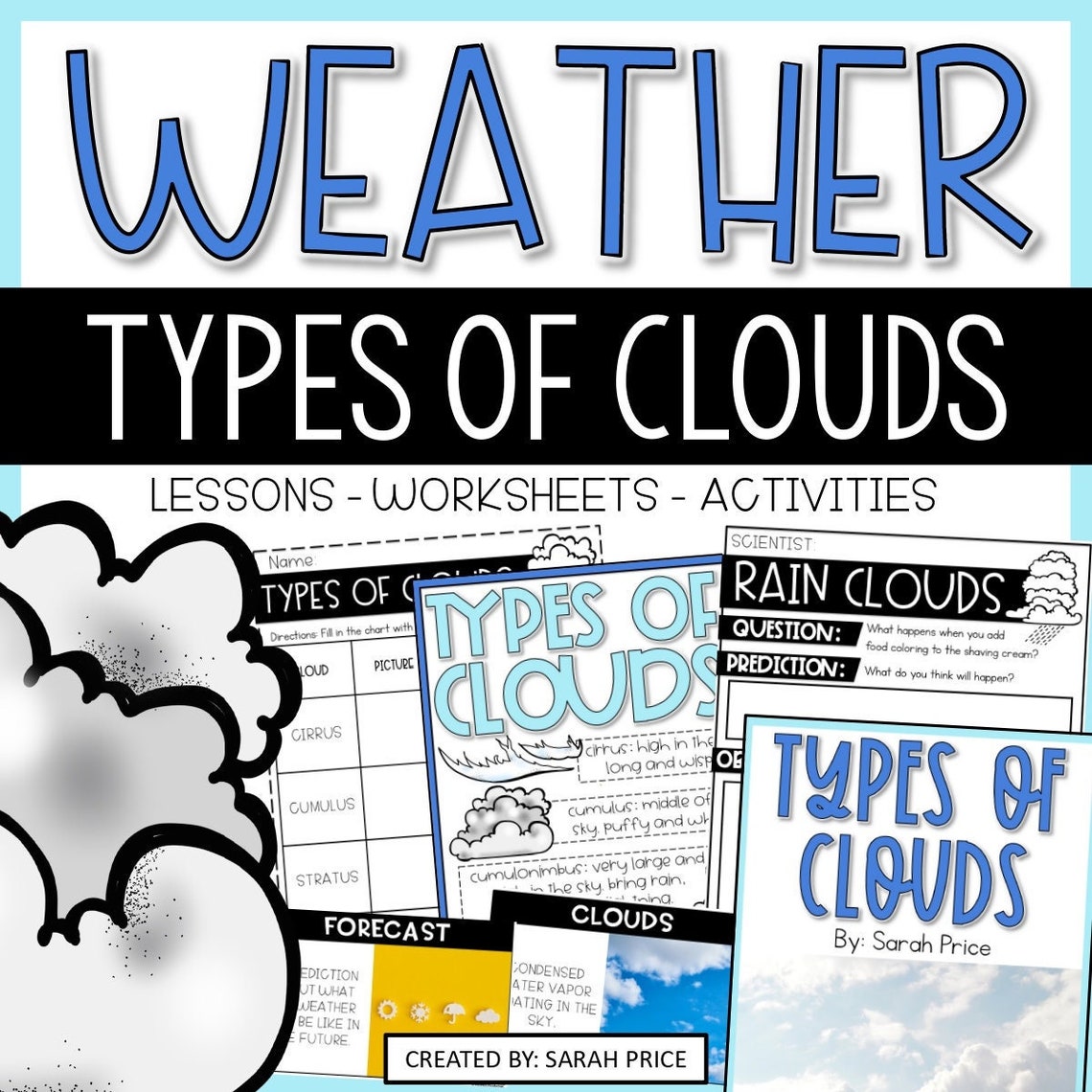 Types of Clouds Science Interactive Notebook and Experiments | Science ...