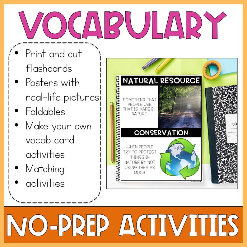 2nd Grade Geography - Natural Resources Worksheets, Social Studies ...
