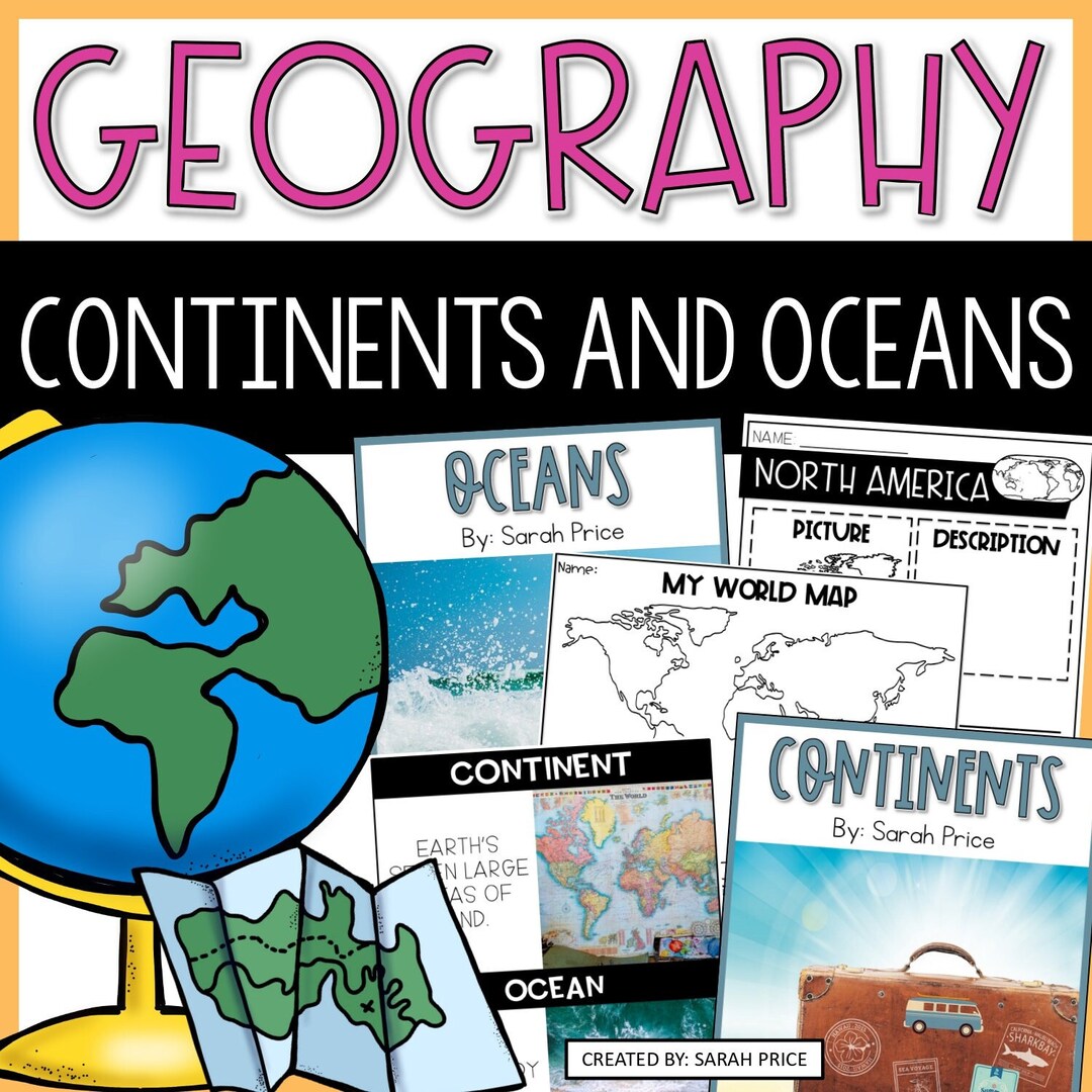 Continents and Oceans Activities Teaching the 7 Continents and 5 Oceans ...