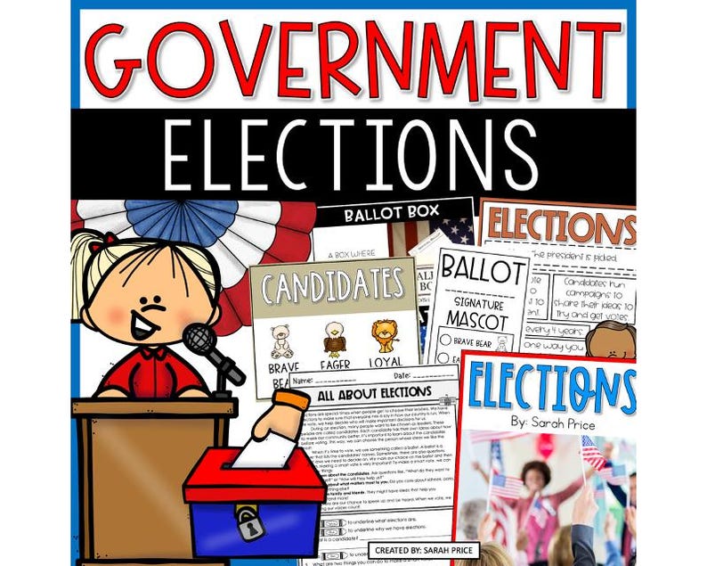 Classroom Mock Election Activities | Student Government | 2nd - 4th ...
