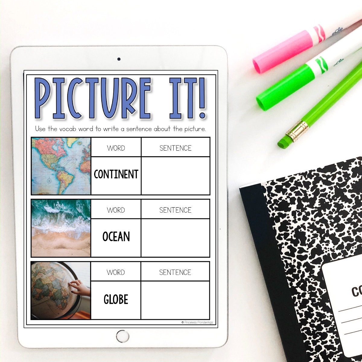 Continents and Oceans Google Slides for Distance Learning - Etsy