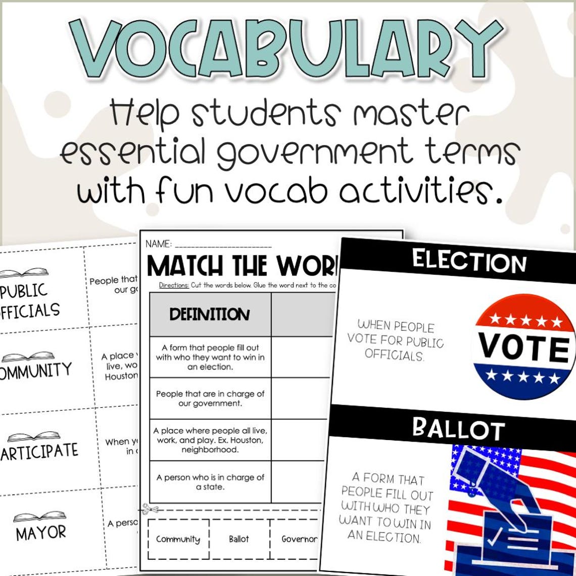 2nd Grade Social Studies Posters | Public Officials and Government ...