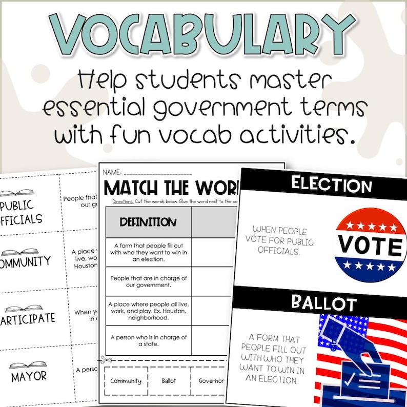 2nd Grade Social Studies Posters | Public Officials and Government ...