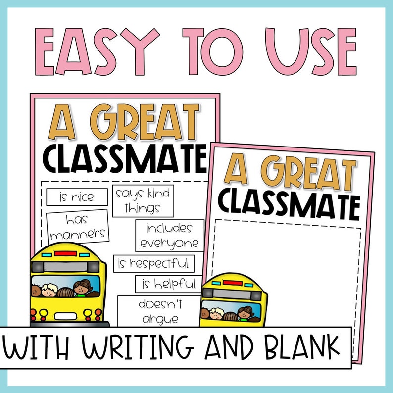 Back to School Anchor Charts and Classroom Rules Posters - Etsy