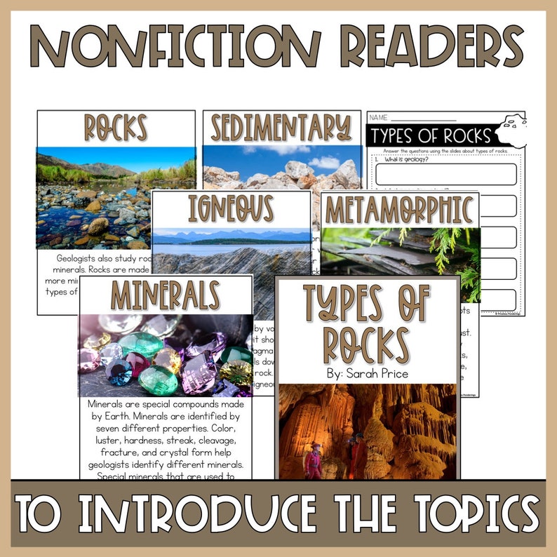 Earth Science Unit | Types of Rocks and Minerals Activities | 2nd and ...