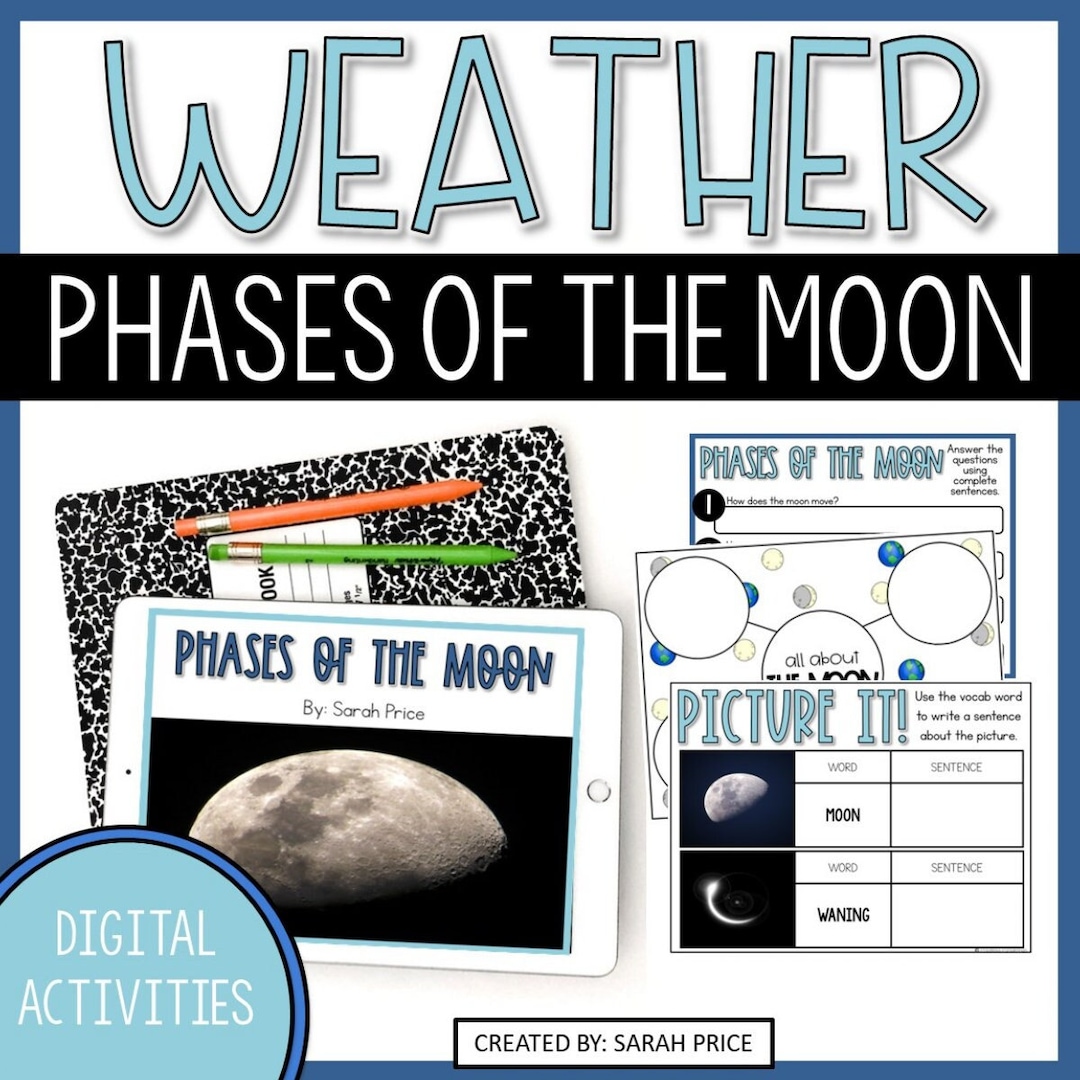 Phases of the Moon Unit - 2nd and 3rd Grade Science Digital Activities ...