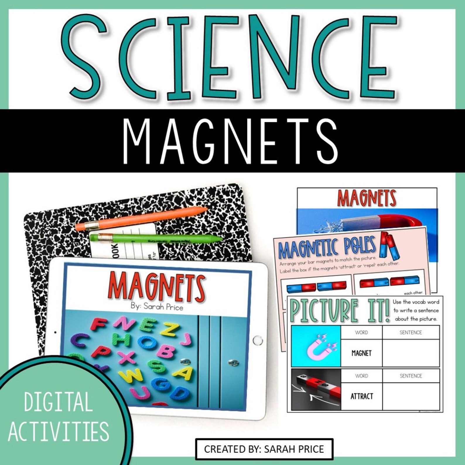 Magnets - 2nd 3rd Grade Science Digital Activities - Etsy