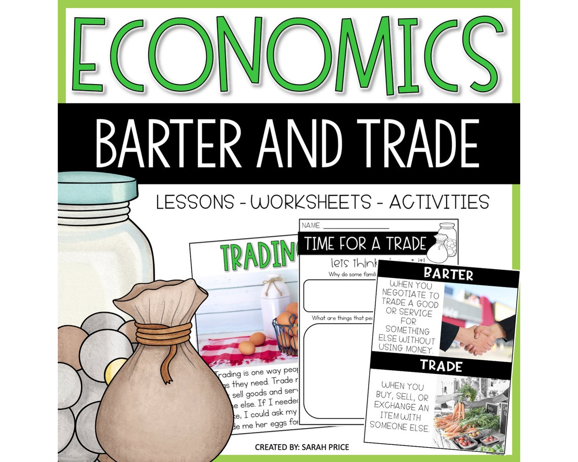 2nd Grade Social Studies Worksheets Economics for Kids Barter & Trade ...