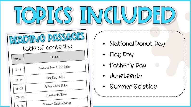 June Reading Comprehension Passages & Activities | 2nd-3rd Grade ...