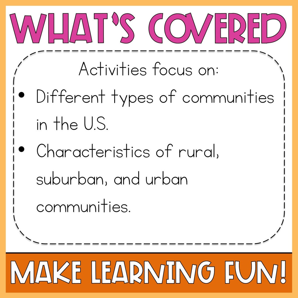 Types of Communities Flipbook Activities - Etsy