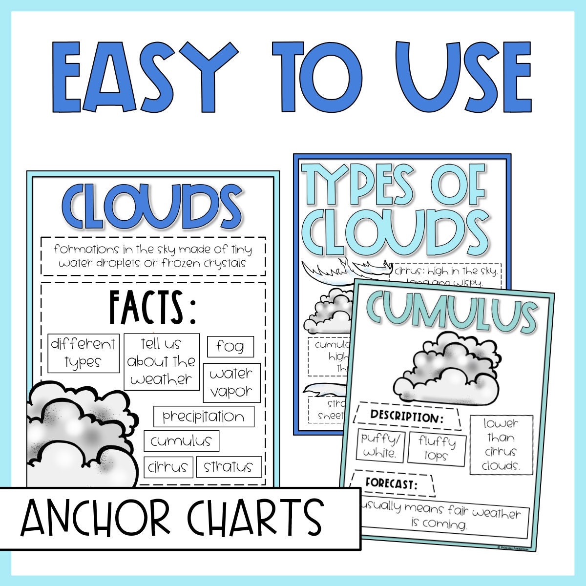 Types of Clouds Science Interactive Notebook and Experiments | Science ...