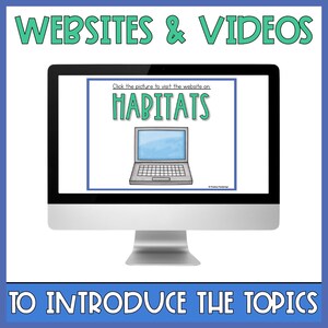 Animal Habitats and Needs Digital Activities - Etsy