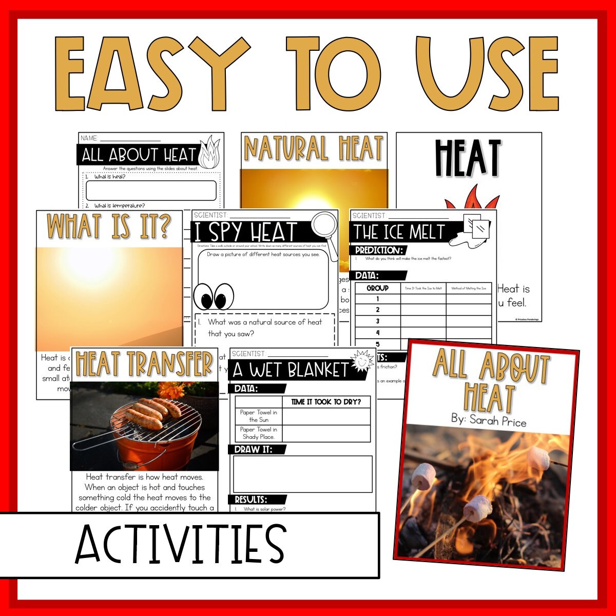 Heat Energy Experiments, Activities Interactive Notebook - 2nd Grade ...