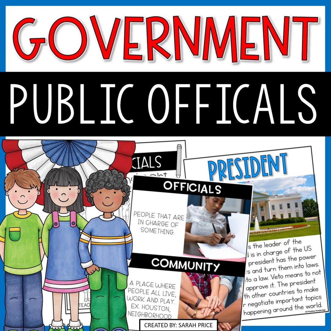 2nd Grade Social Studies Posters Public Officials and Government ...