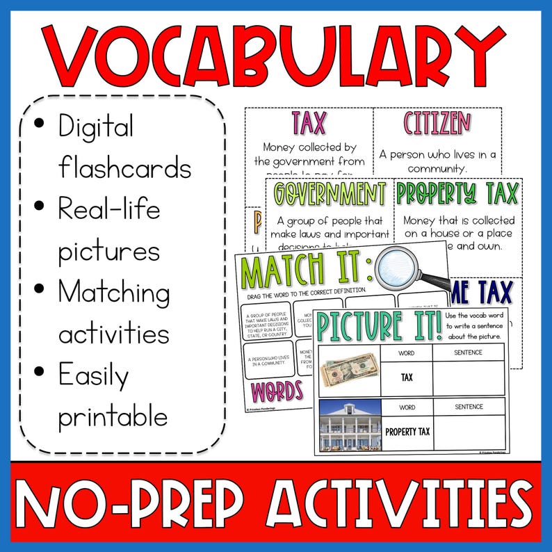 Government Taxes Digital Activities for Kids: Google Slides - Etsy