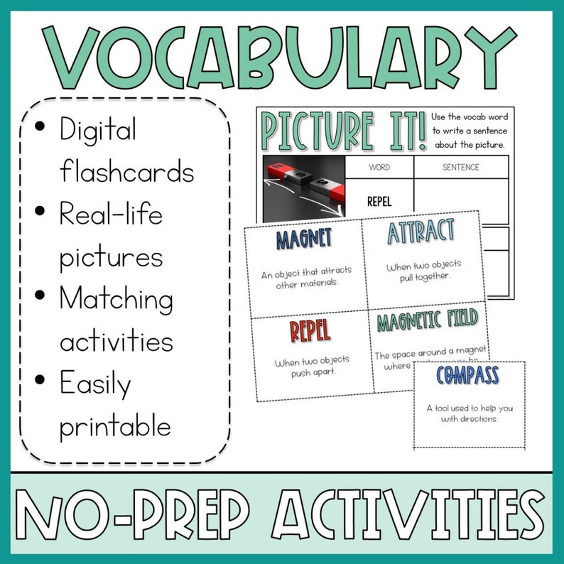 Magnets - 2nd 3rd Grade Science Digital Activities - Etsy