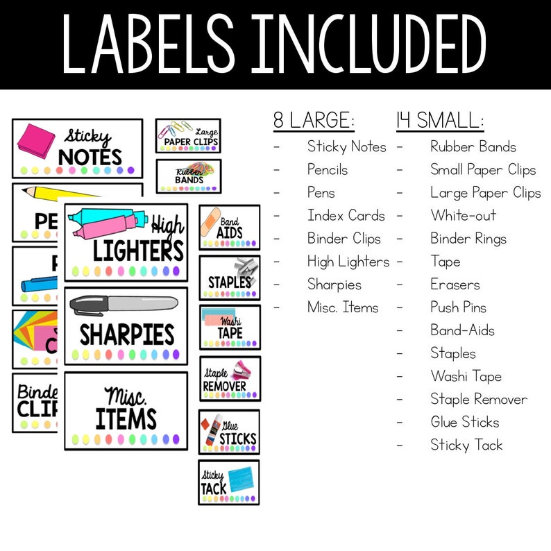 Teacher Toolbox Labels: Editable - Etsy